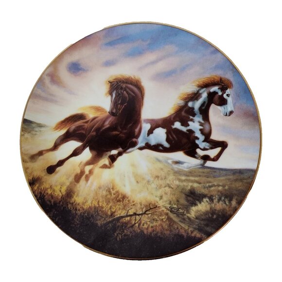 Hamilton | Dining | Vintage 993 Sunrise Surprise Horse Unbridled Spirit ...